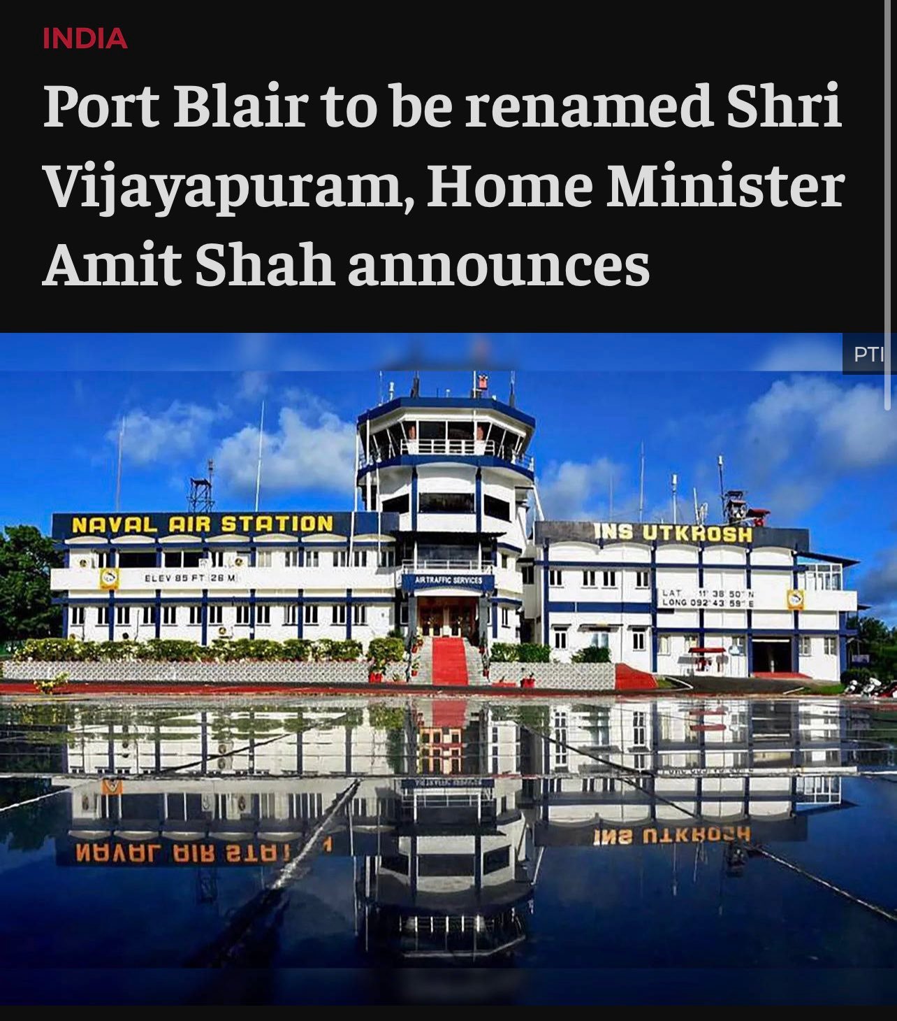 Renaming of Port Blair as Sri Vijay Puram: An initiative to eradicate ...